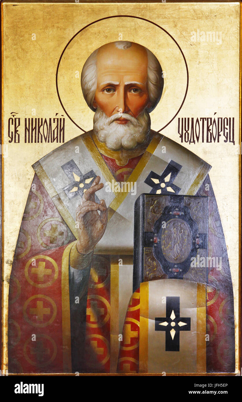 Icon of St. Nicholas Stock Photo - Alamy