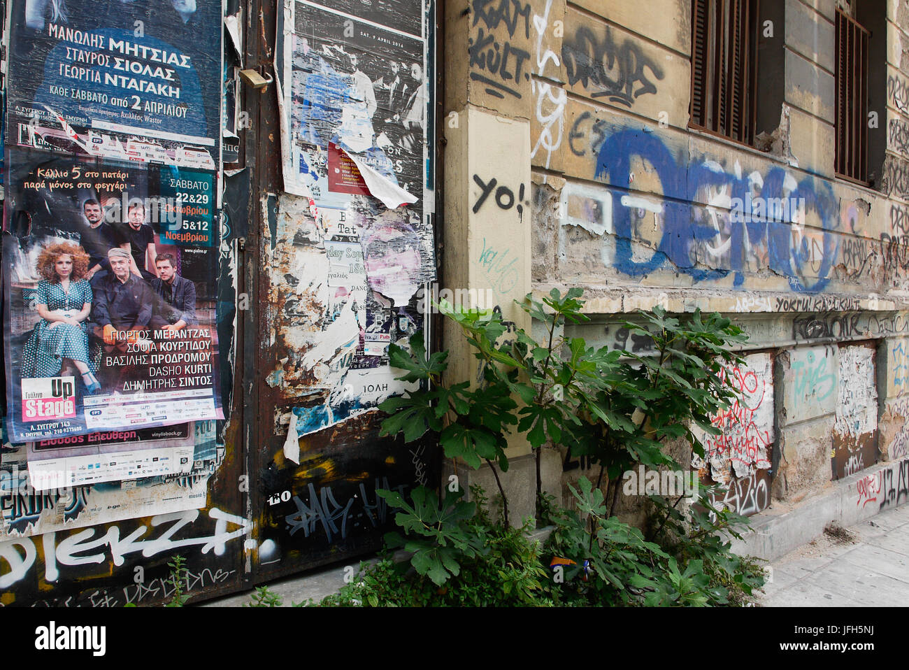 General view of Psyri district in Athens (Greece Stock Photo - Alamy