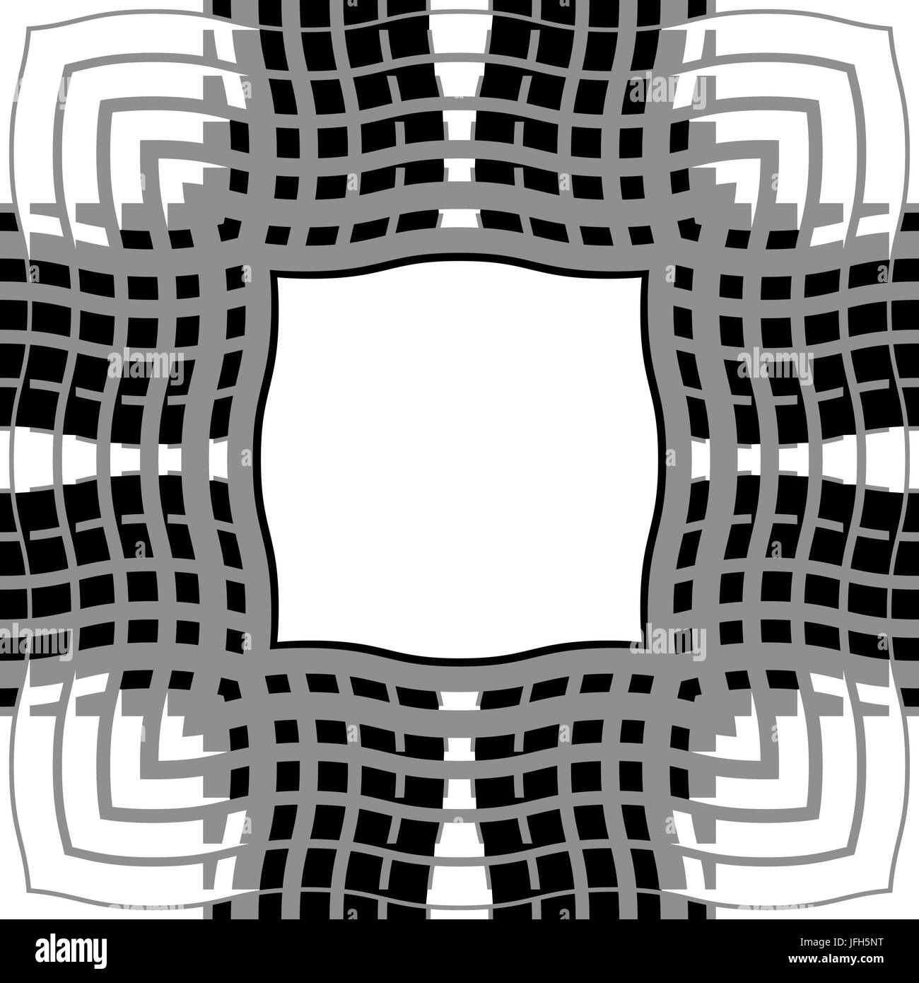 Symmetrical wave pattern Black and White Stock Photos & Images - Alamy