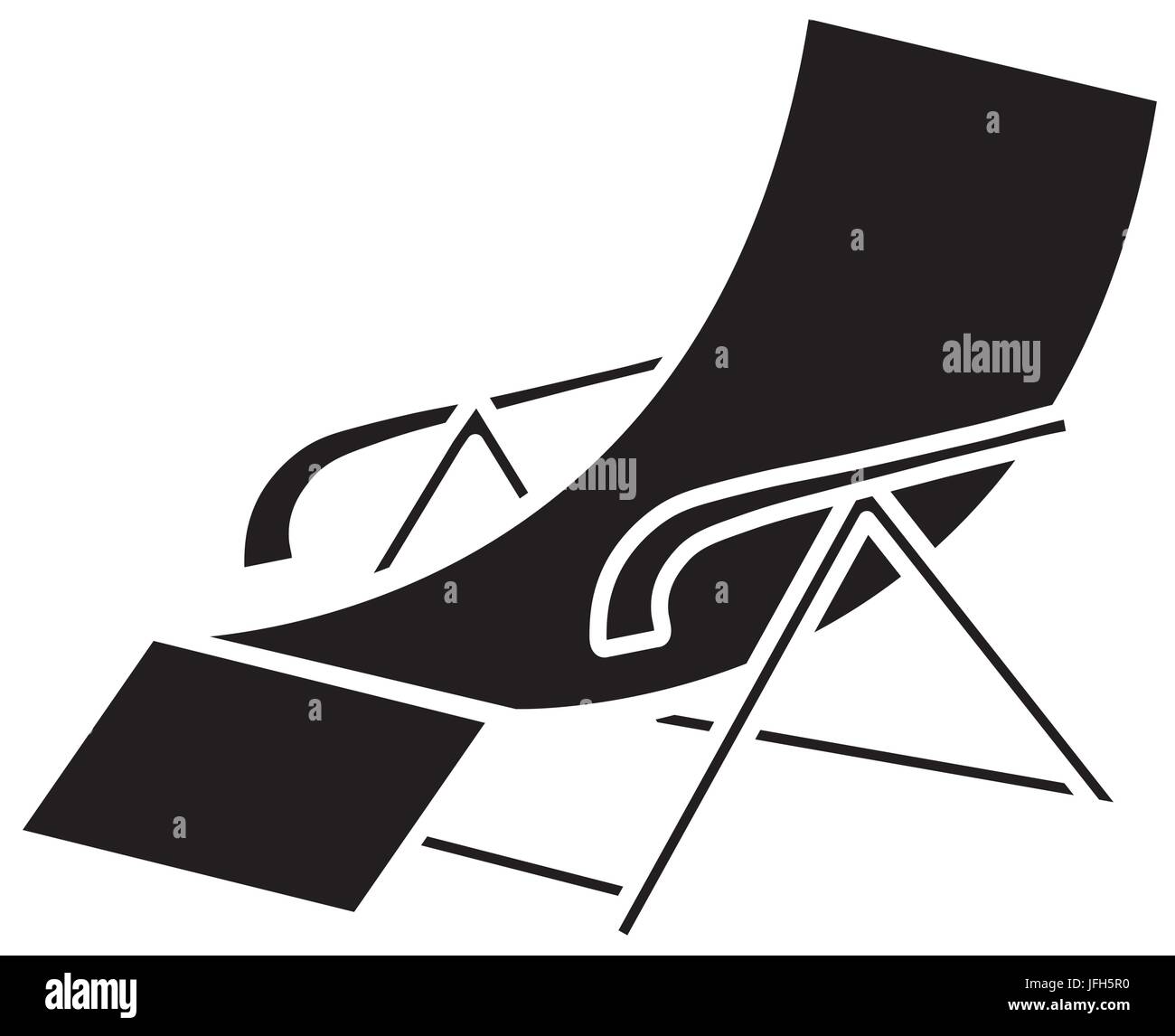 beach chair icon Stock Vector Image & Art - Alamy
