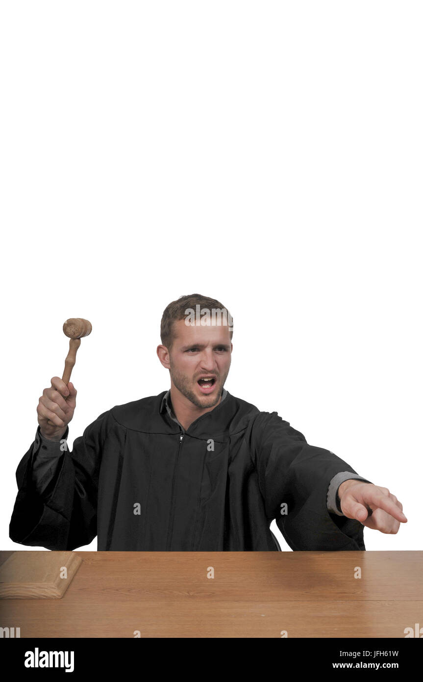Male Court Judge Stock Photo - Alamy