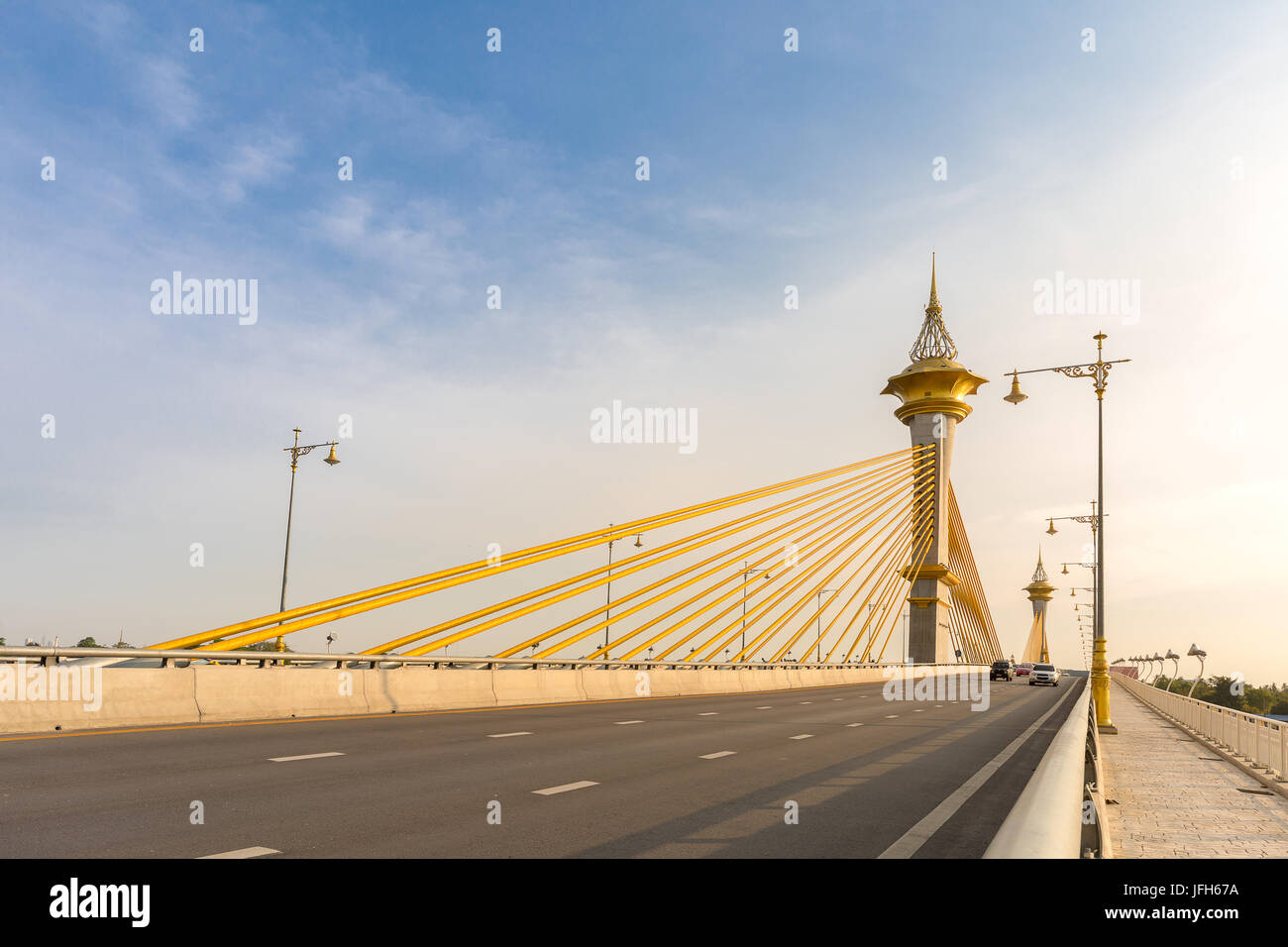 Bridge in Nonthaburi Thailand Stock Photo - Alamy