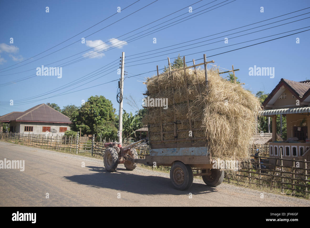LAO PHONSAVAN TOWN TRANSPORT AGRICULTURE Stock Photo - Alamy