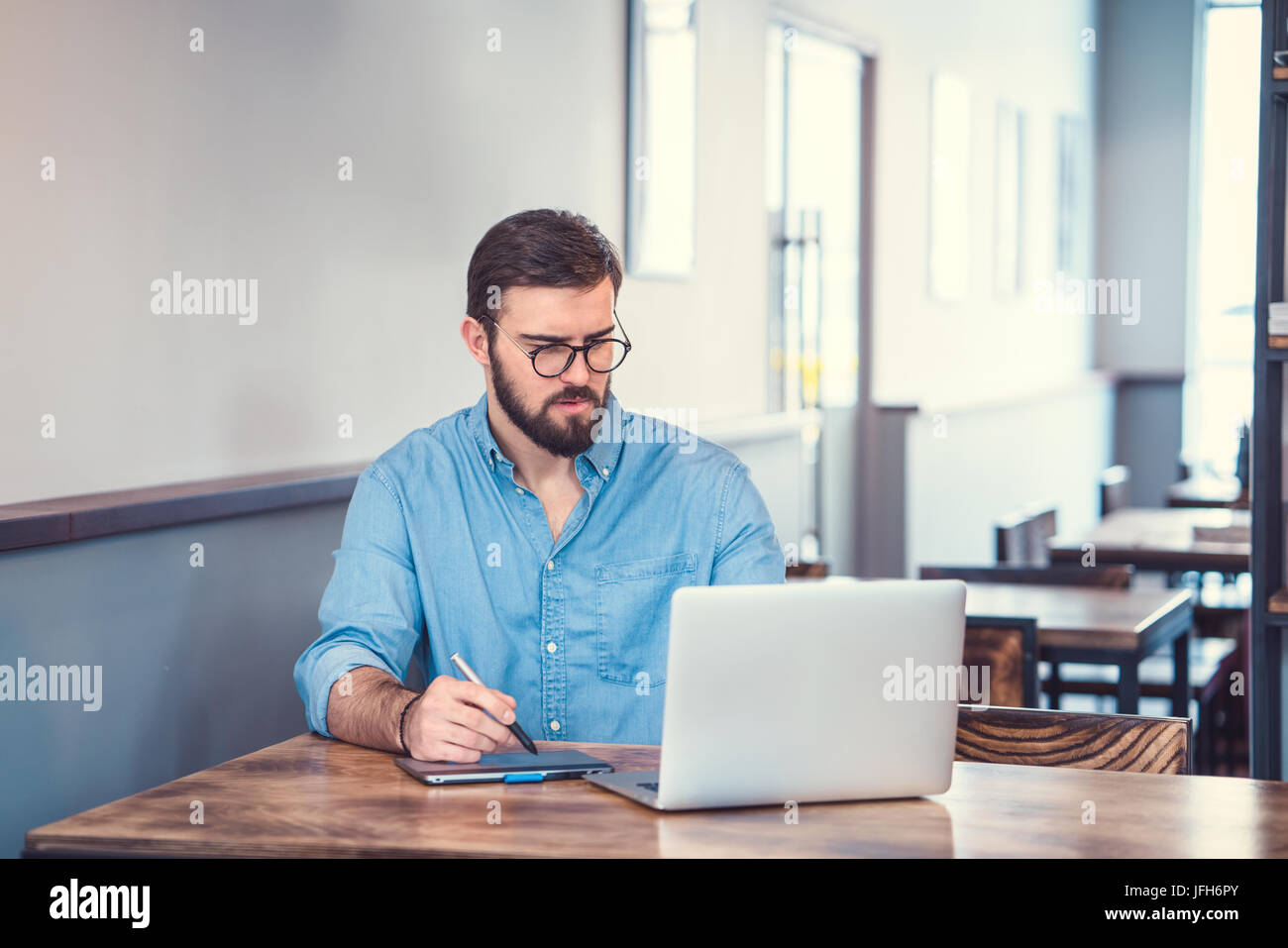 Student at work Stock Photo - Alamy