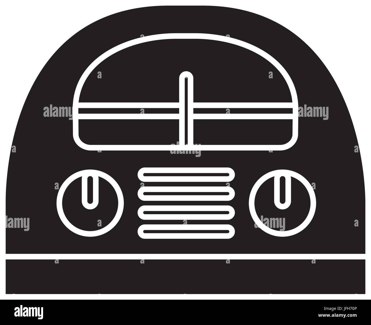 retro radio icon Stock Vector Image & Art - Alamy