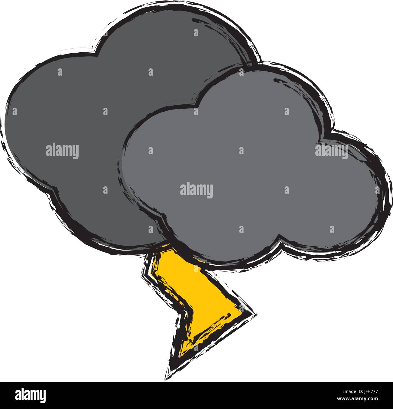 thunder and cloud icon Stock Vector Image & Art - Alamy