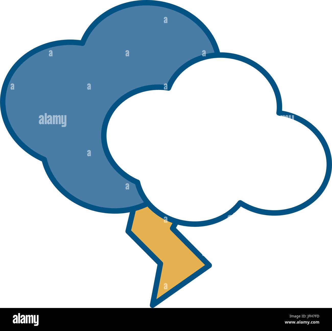 thunder and cloud icon Stock Vector Image & Art - Alamy