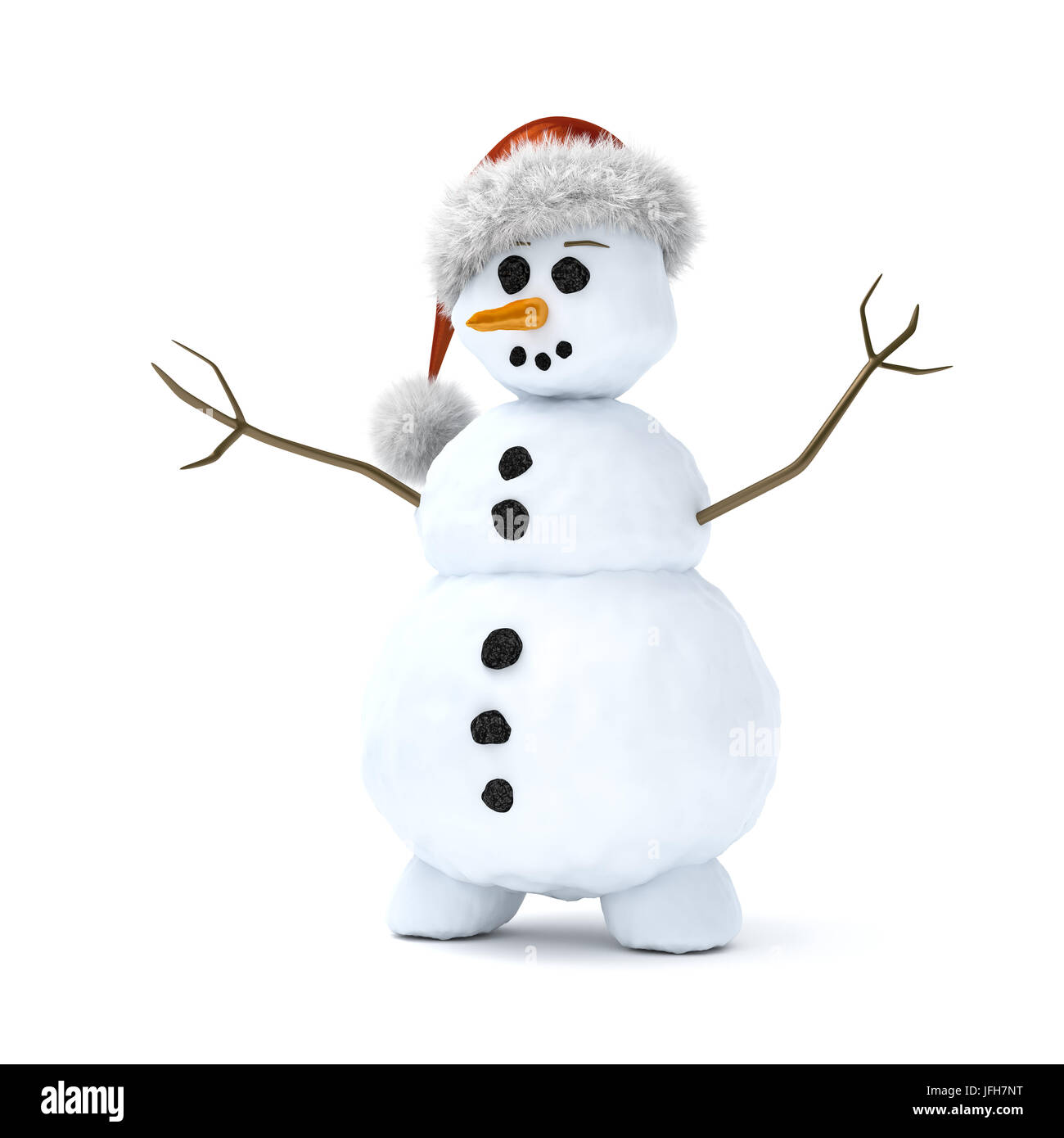 Happy cute snowman hi-res stock photography and images - Alamy