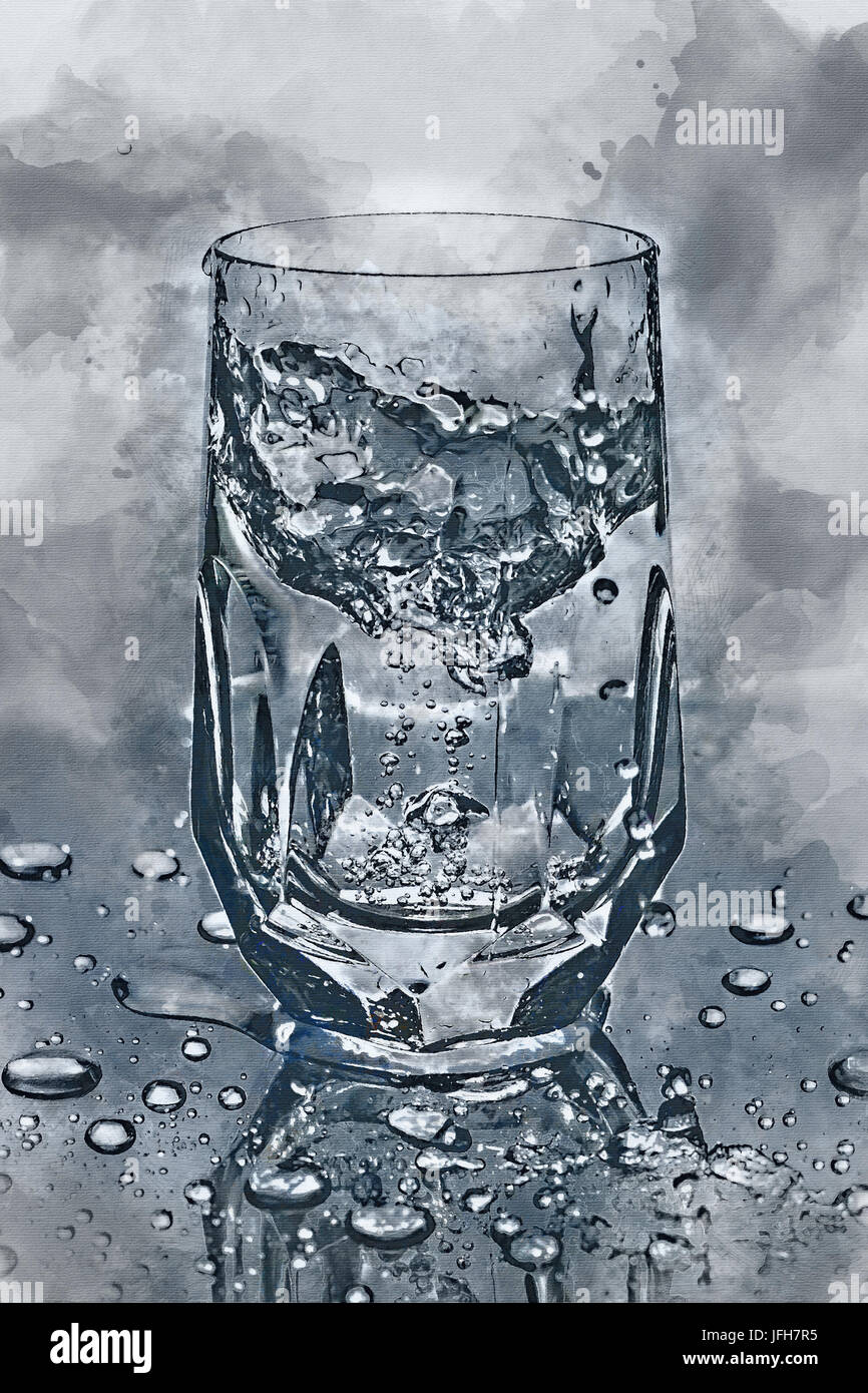 Overflowing glass hi-res stock photography and images - Alamy