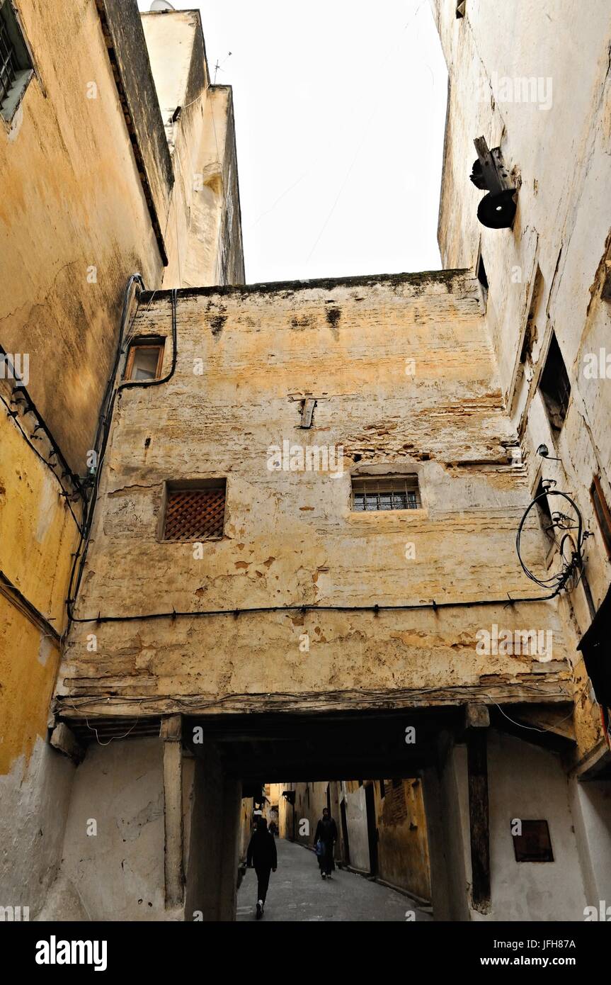 scarcer living space in Fes Morocco Stock Photo - Alamy