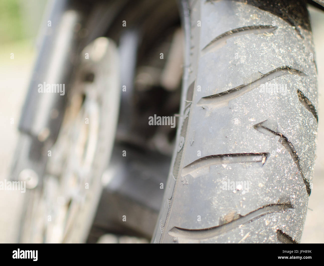 Front wheel of a motorcycle Stock Photo - Alamy