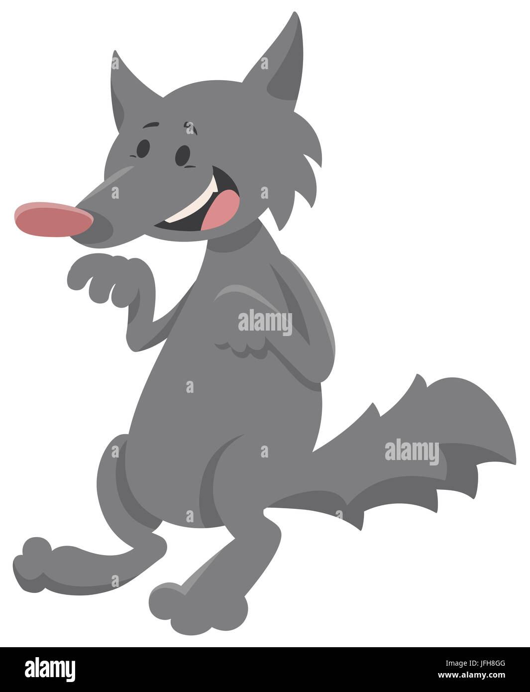 Cute Cartoon Wolf Vector Wolf Stock Photos & Cute Cartoon Wolf Vector ...