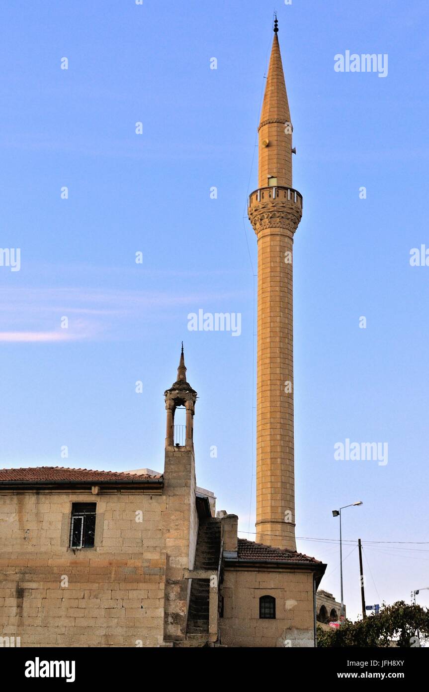 Mosque and Minaret Mustafapasa Turkey Stock Photo - Alamy