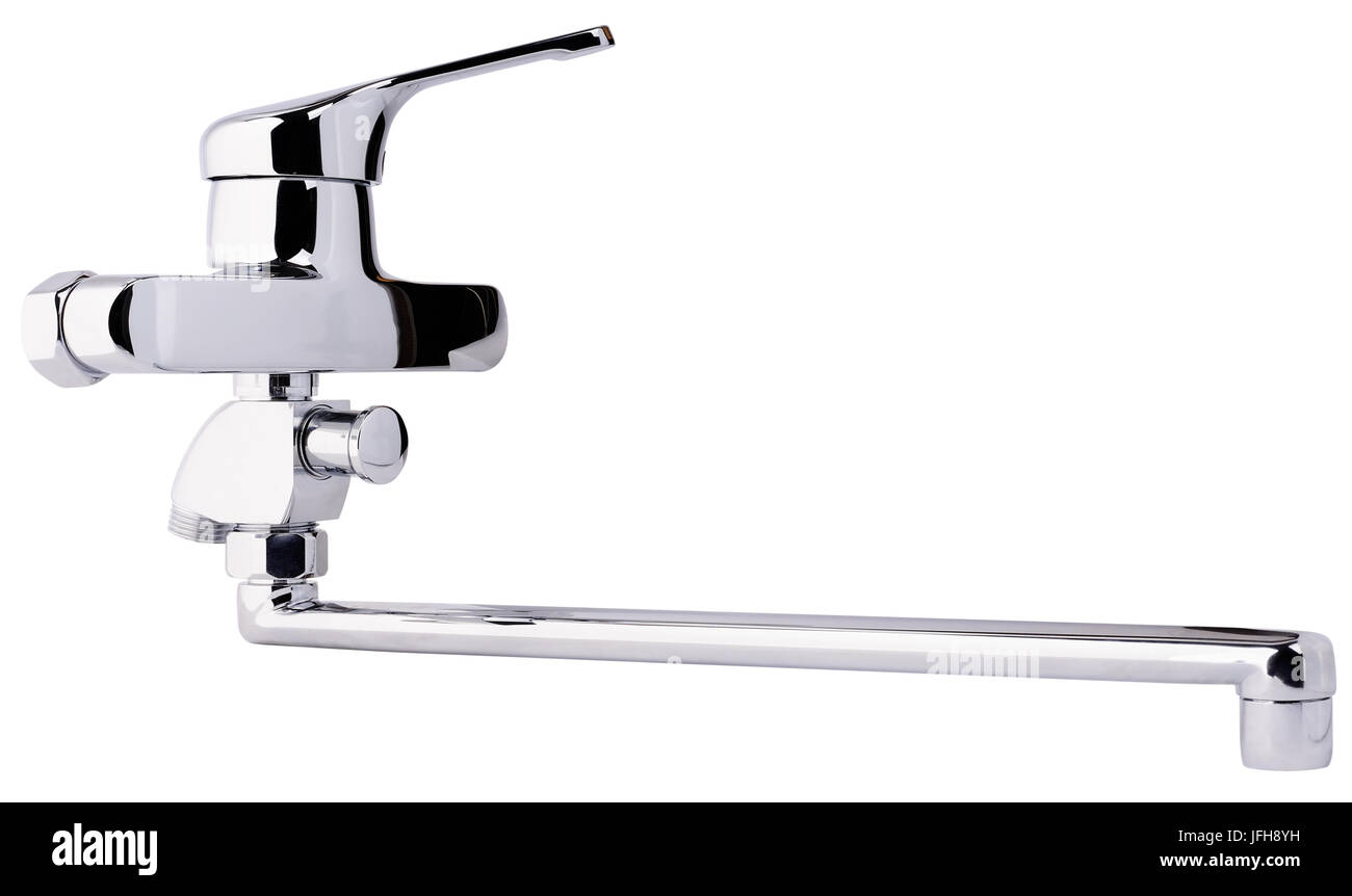 Bath room faucet side view Stock Photo - Alamy