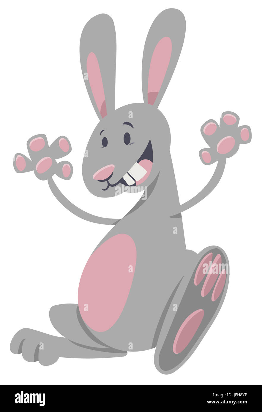 rabbit cartoon character Stock Photo - Alamy