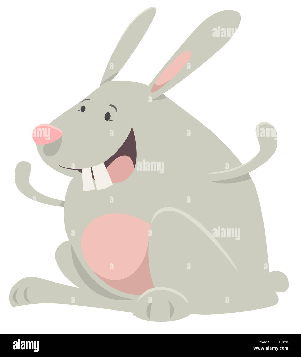 cartoon rabbit animal character Stock Photo - Alamy
