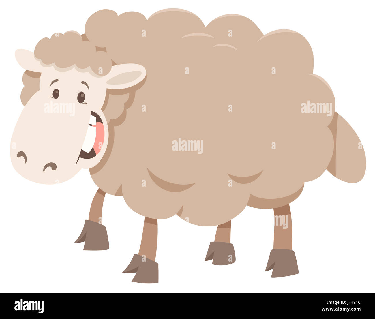cartoon sheep animal character Stock Photo - Alamy