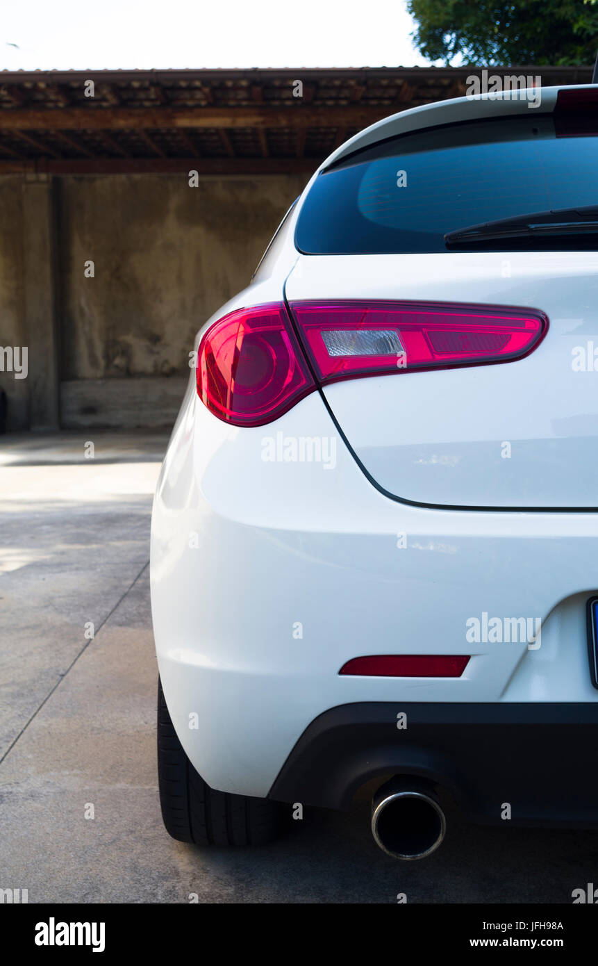 Rear of a sport car Stock Photo - Alamy
