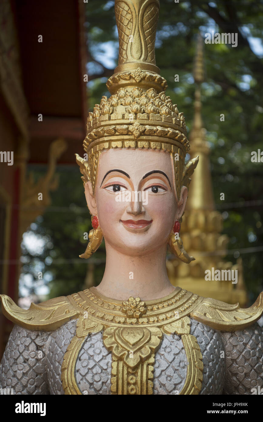 LAOS VIENTIANE WAT SI MUANG Stock Photo - Alamy