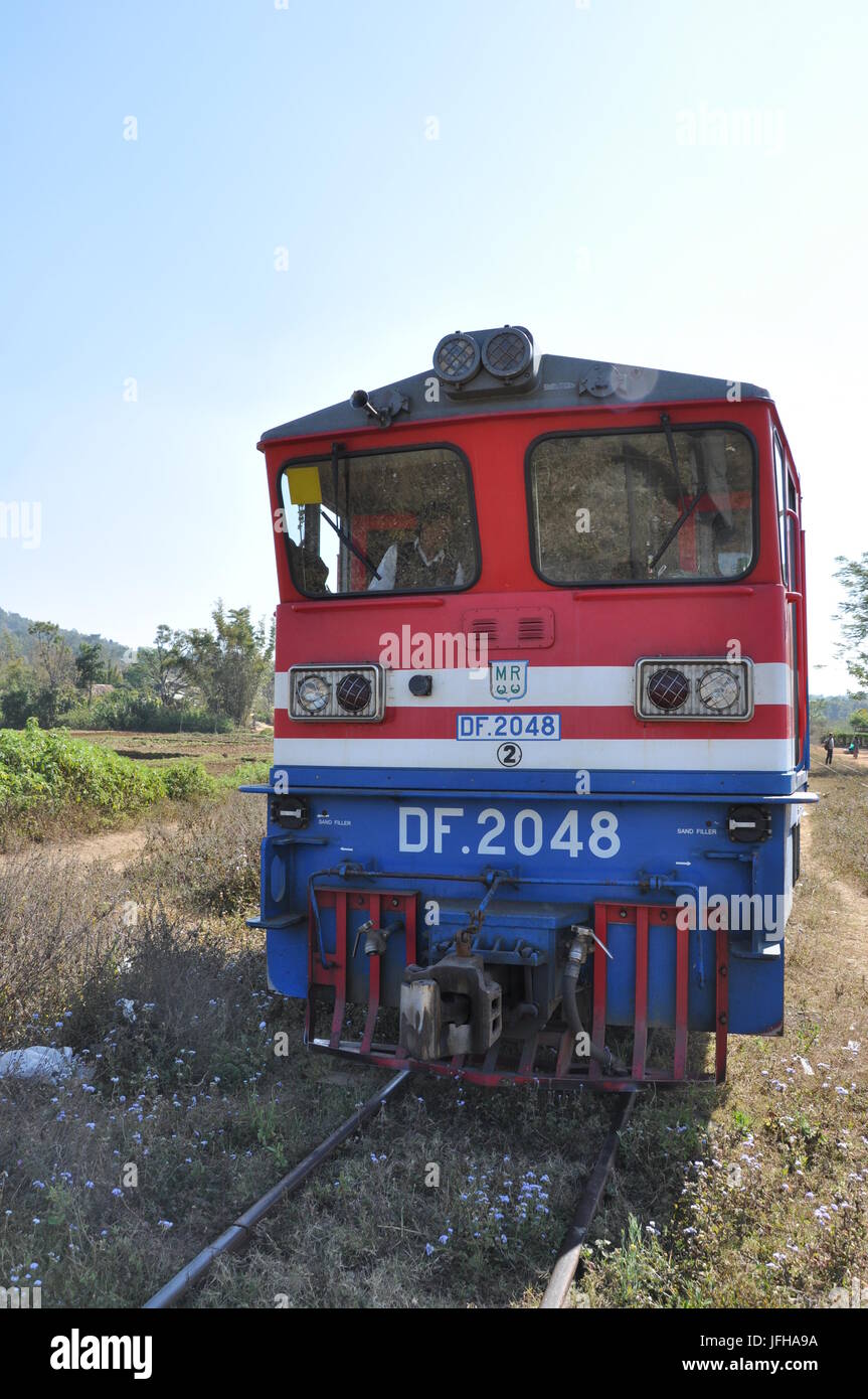 Train in Myanmar Stock Photo - Alamy