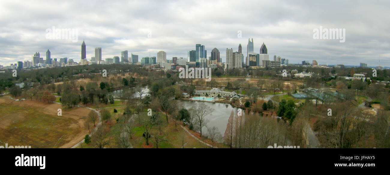 Aerial view atlanta city hi-res stock photography and images - Alamy