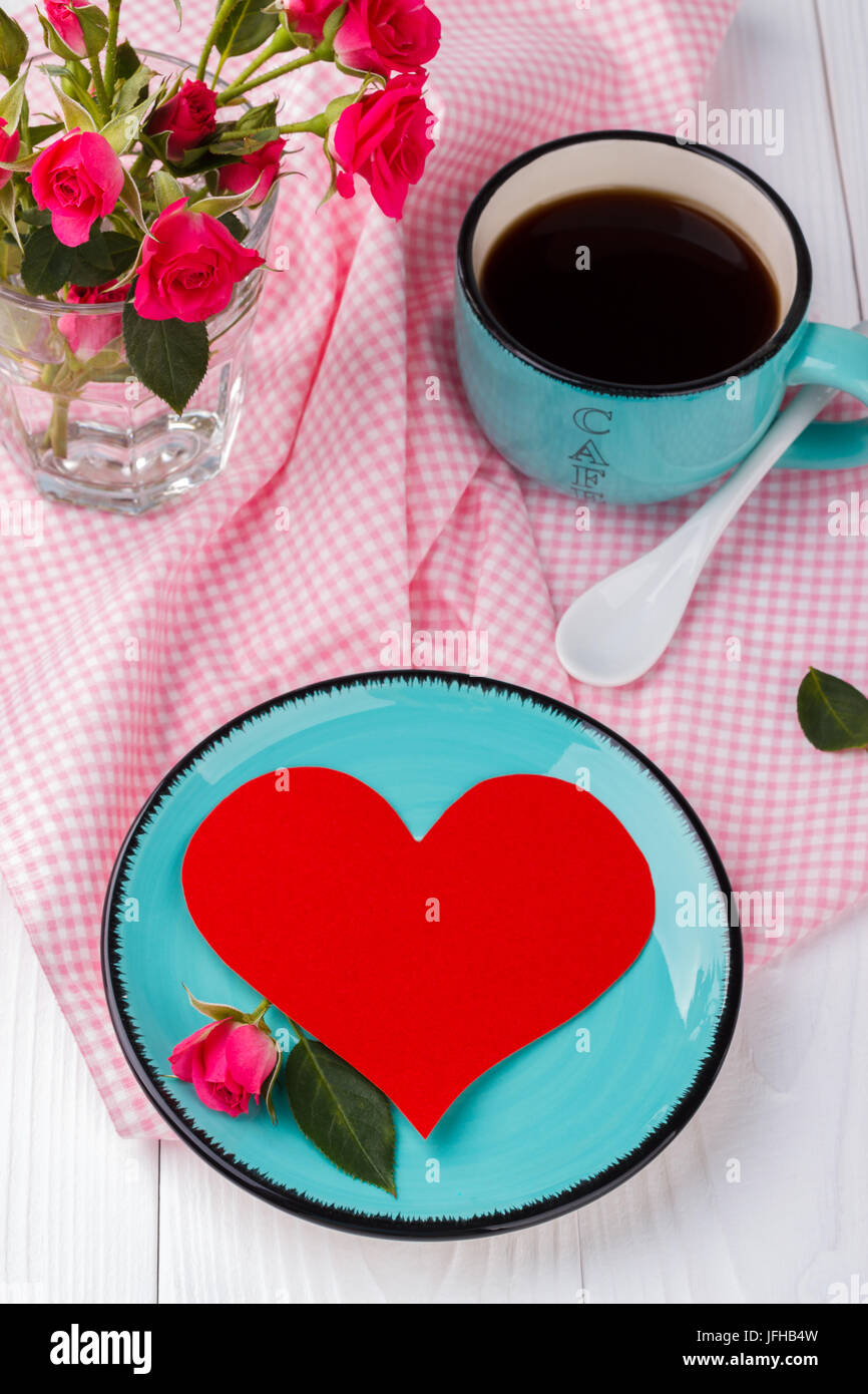 Morning coffee with note hi-res stock photography and images - Alamy