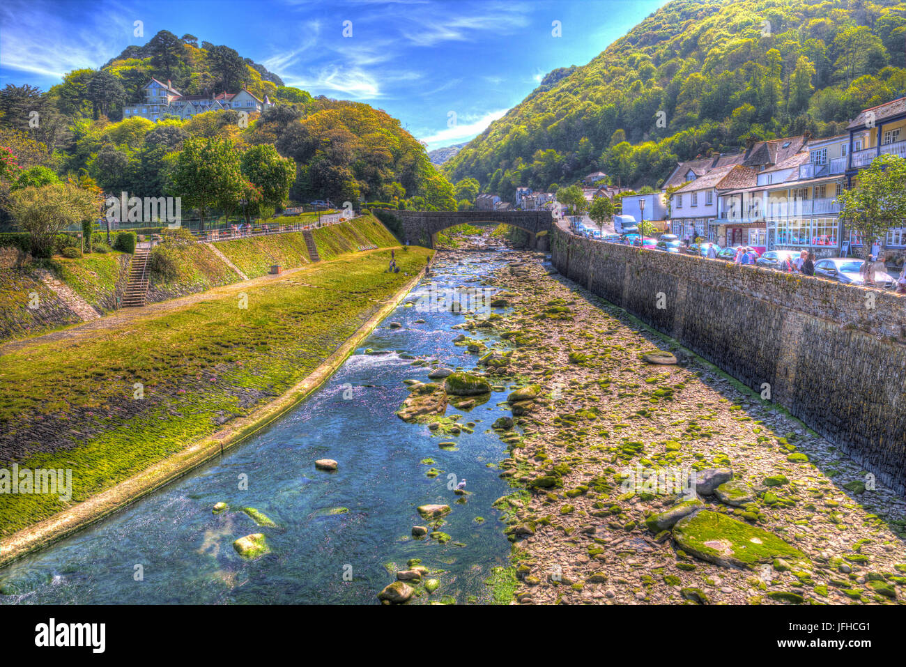 Lynton town hi-res stock photography and images - Alamy