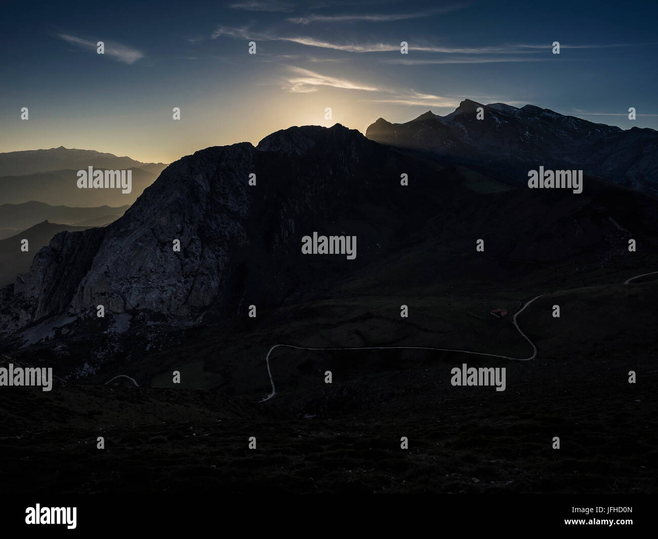 Picos de europa mountains spain sunset hi-res stock photography and ...