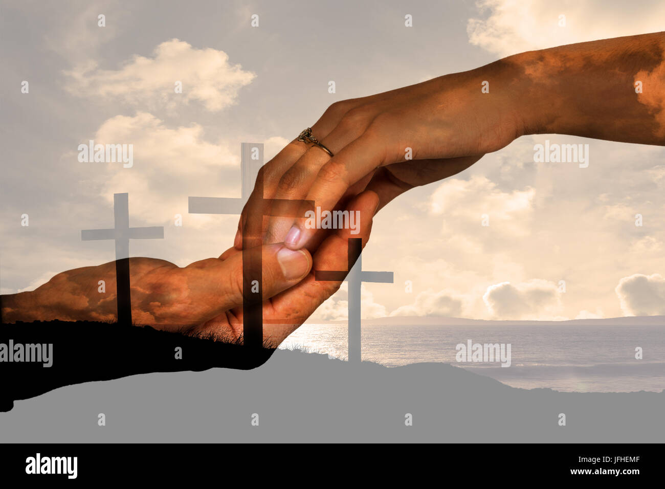 Man Holding Sign Jesus Christ High Resolution Stock Photography and ...