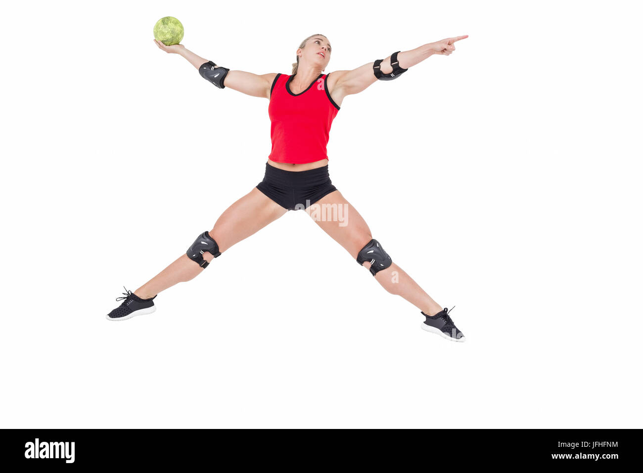 Female handball Cut Out Stock Images & Pictures - Alamy
