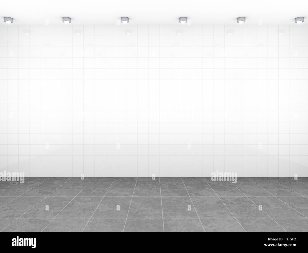 room with white tiles background Stock Photo - Alamy