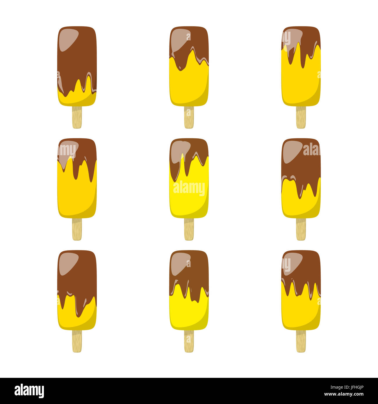 Ice lolly icon cartoon Cut Out Stock Images & Pictures - Alamy