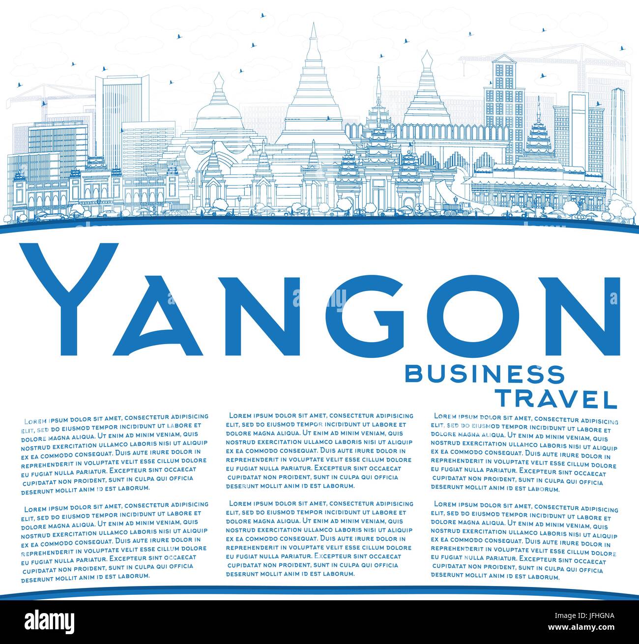 Historic yangon architecture Stock Vector Images - Alamy