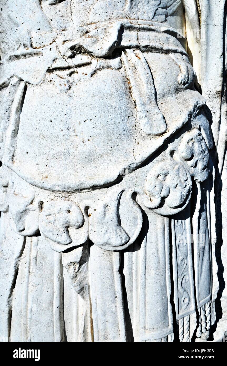 Robe of a Roman sculpture Stock Photo - Alamy