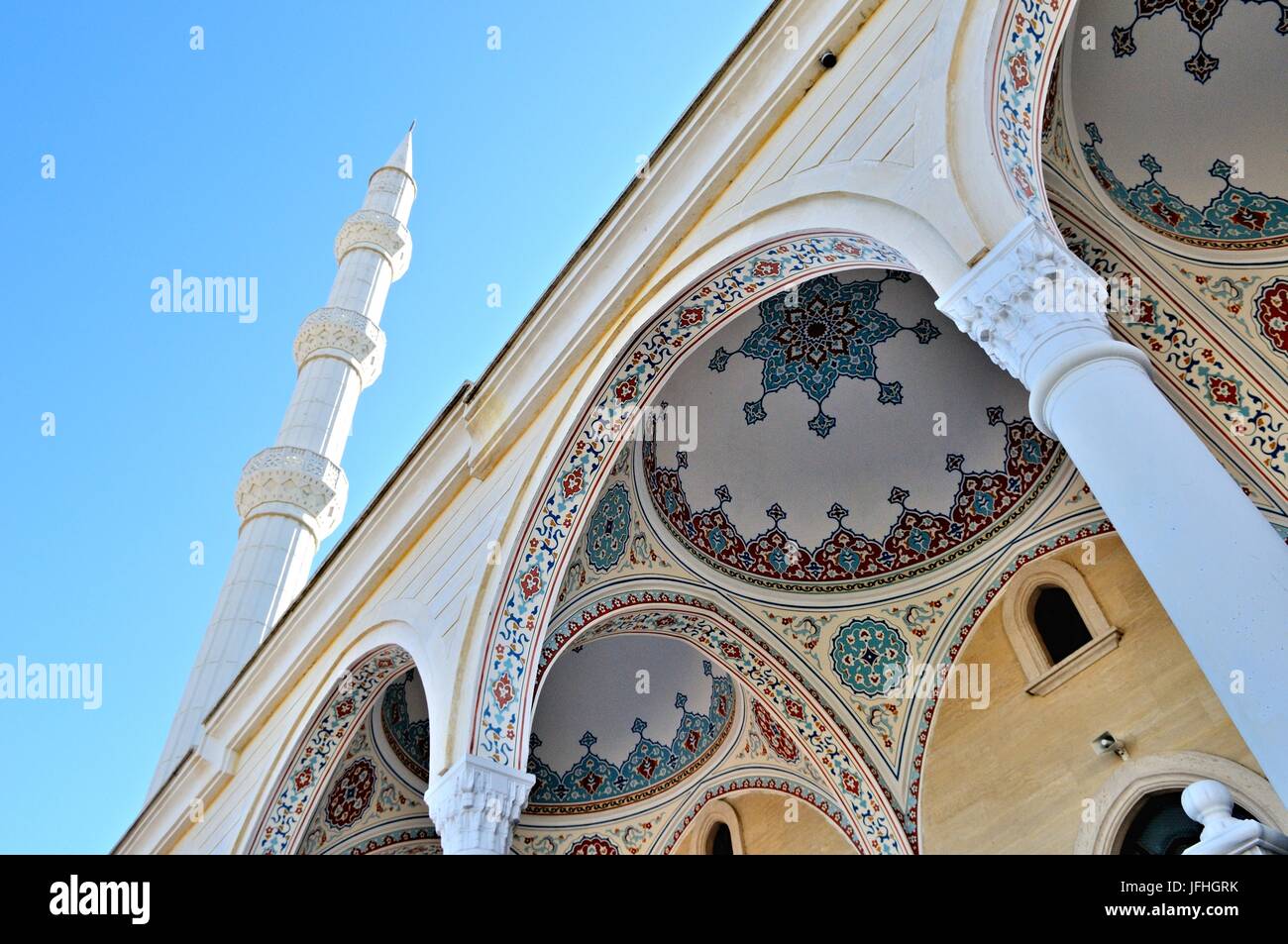 Minaret Tower of Blue Mosque Manavgat Turkey Stock Photo - Alamy