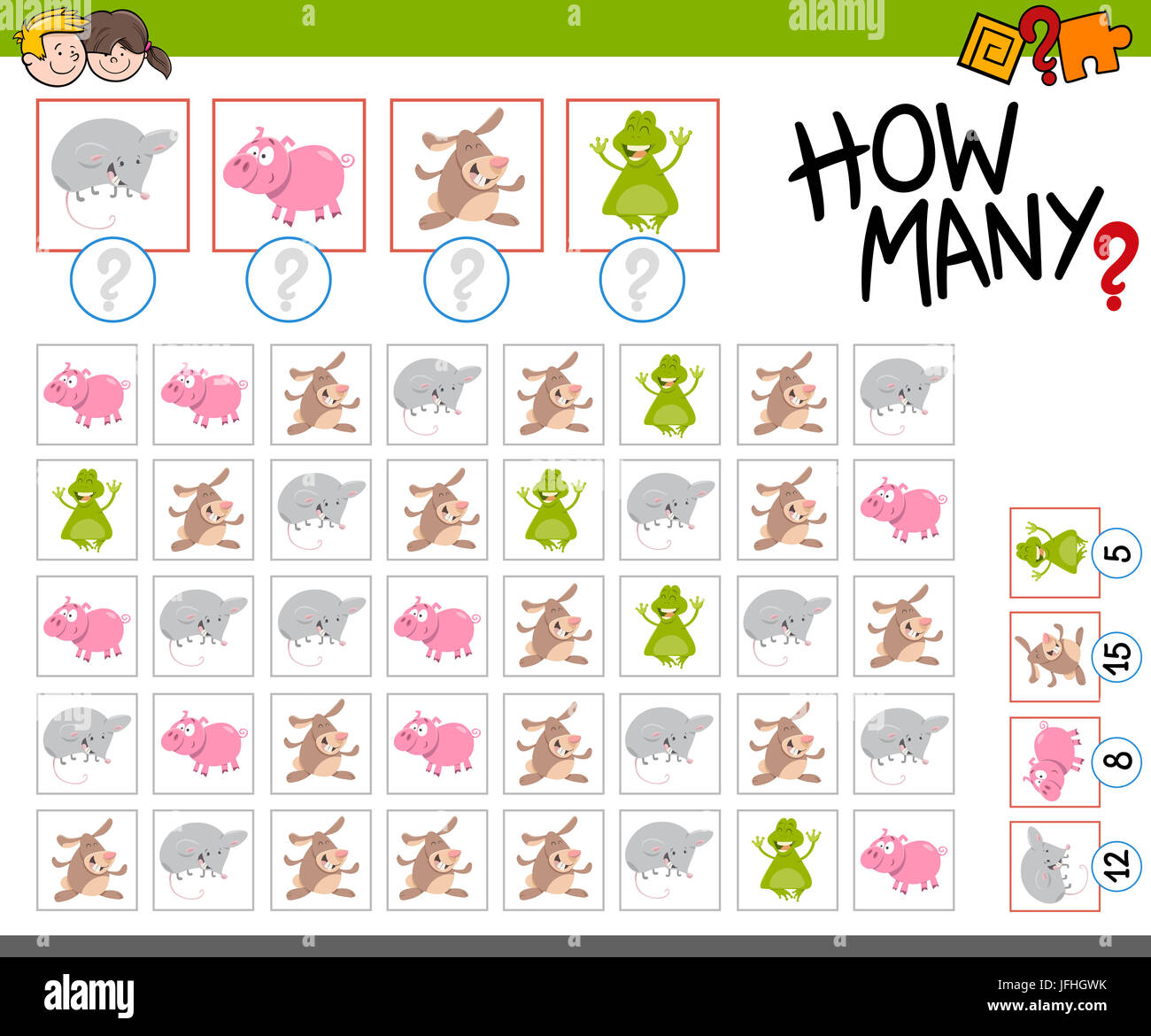 how many animals activity Stock Photo - Alamy