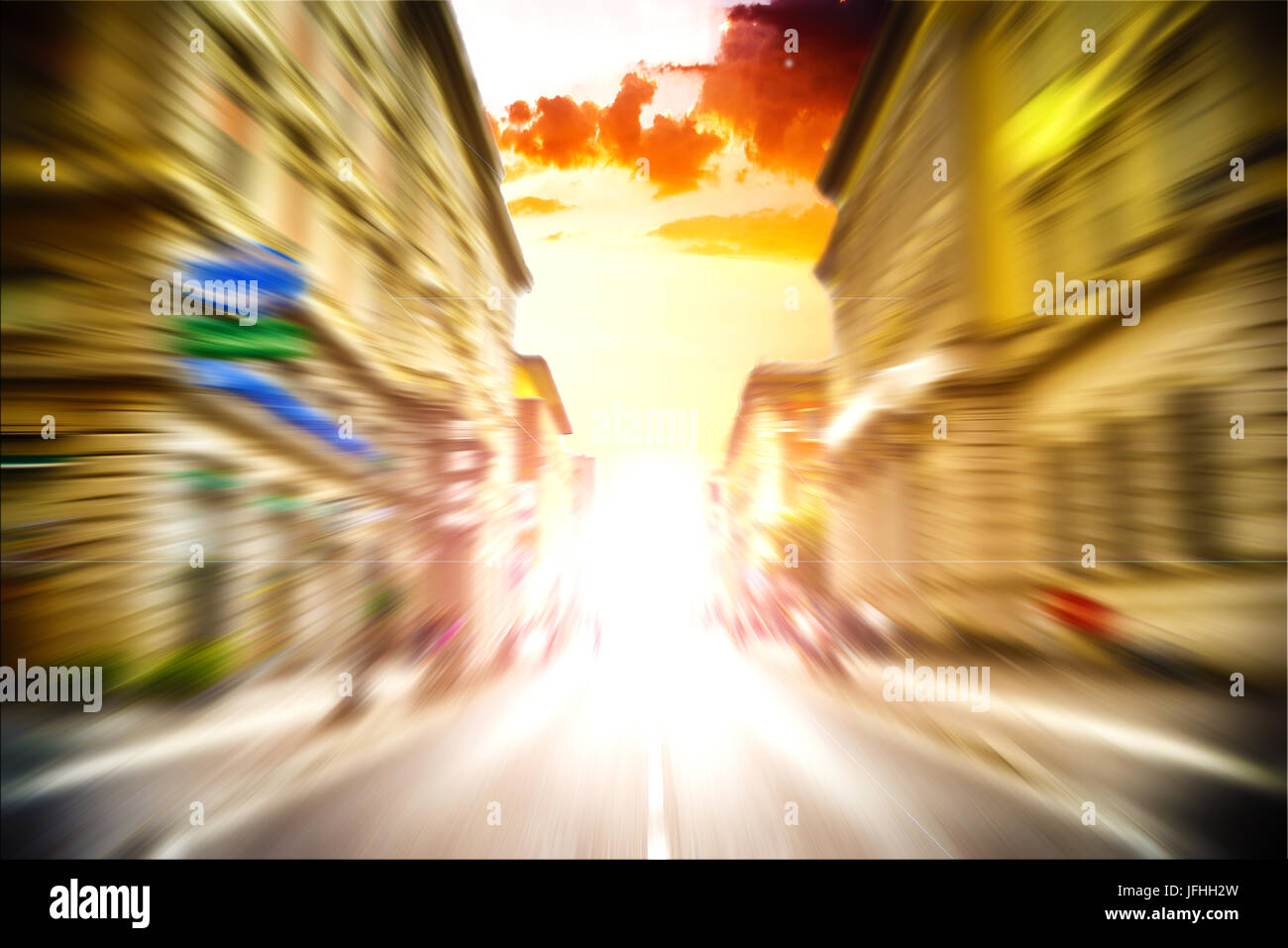 Speed on street Stock Photo - Alamy