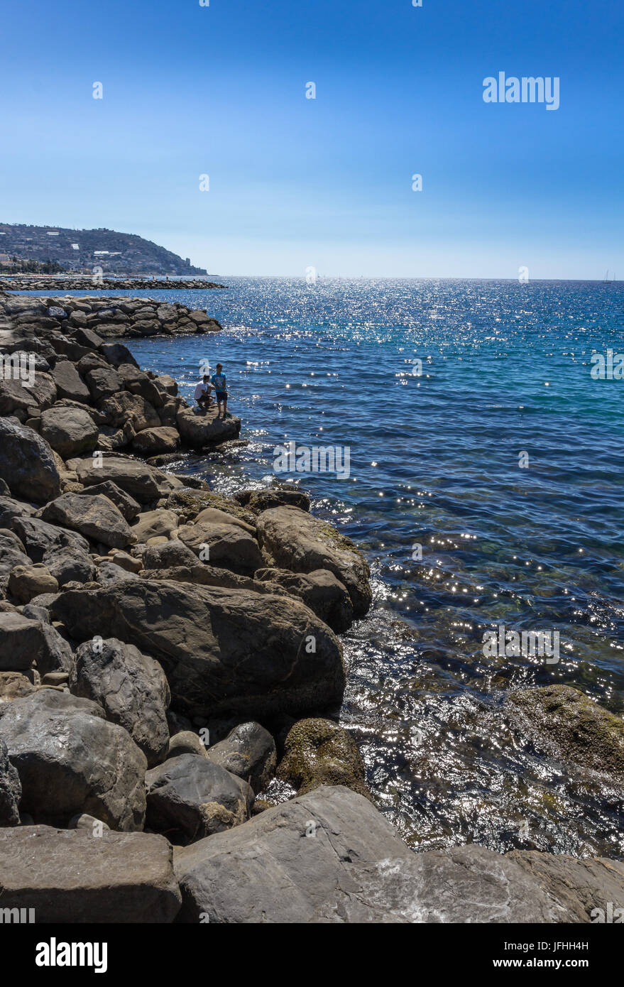 Sea and rocks Stock Photo - Alamy