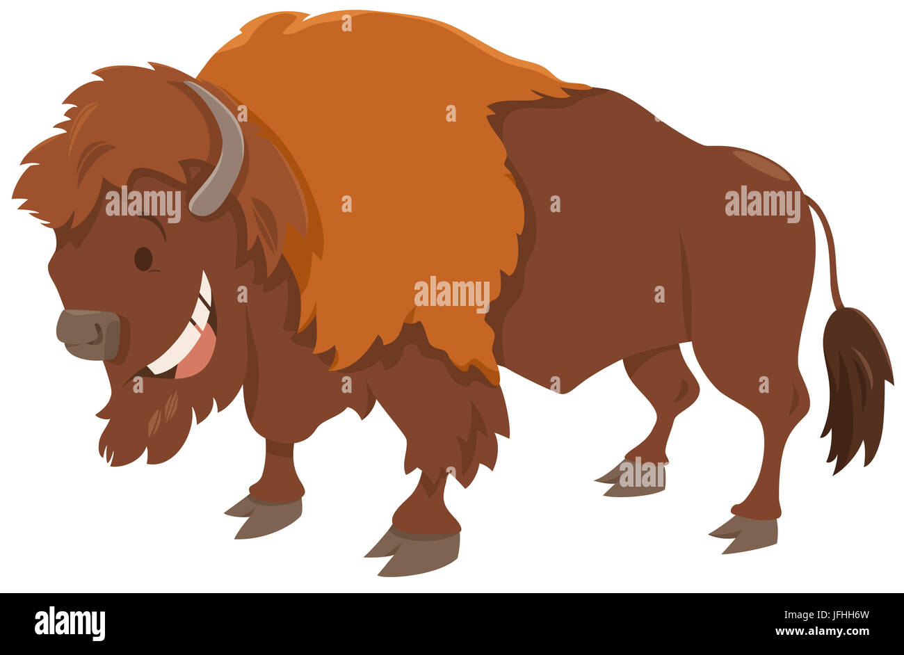 Cartoon bison Cut Out Stock Images & Pictures - Alamy