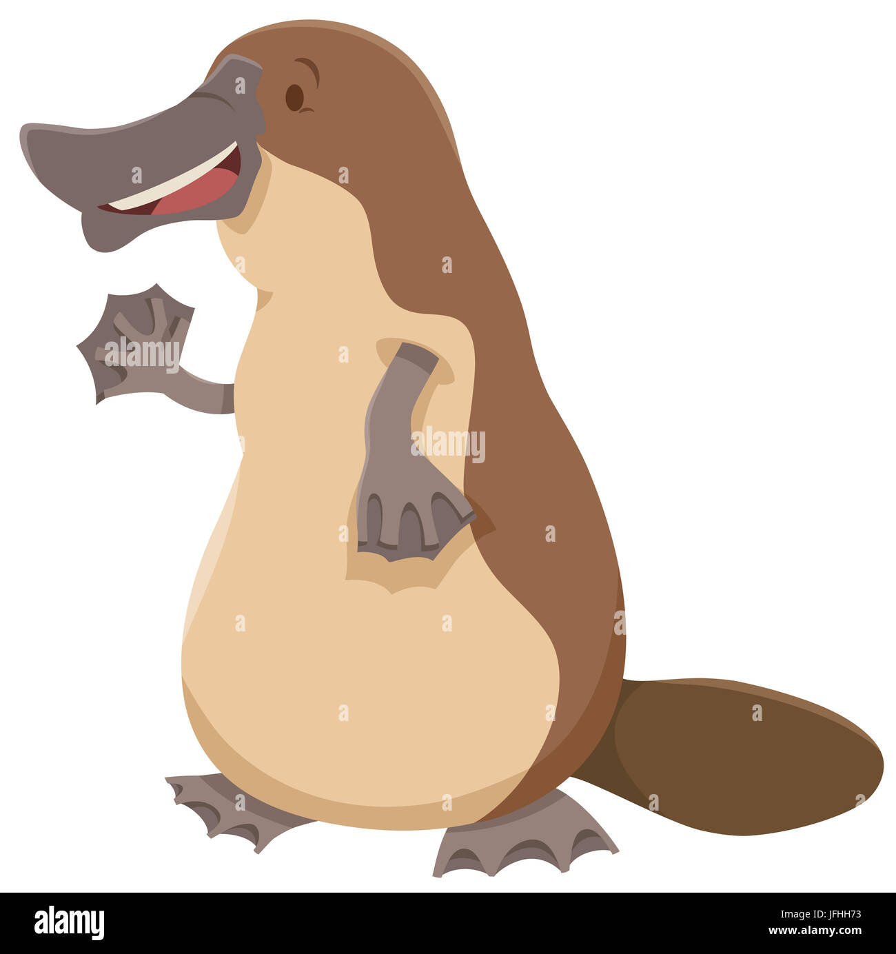 platypus animal character Stock Photo - Alamy