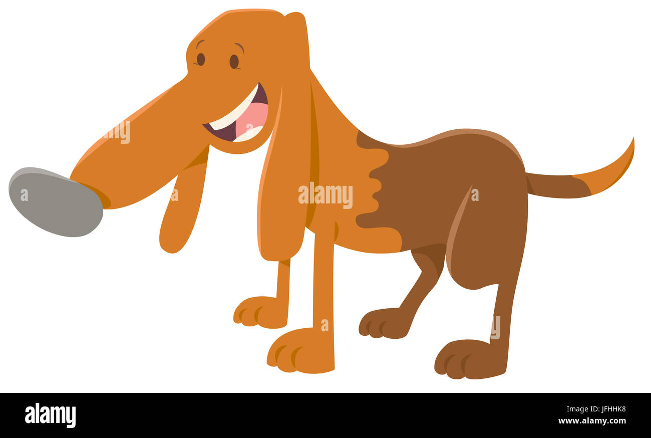 happy spotted dog cartoon Stock Photo - Alamy