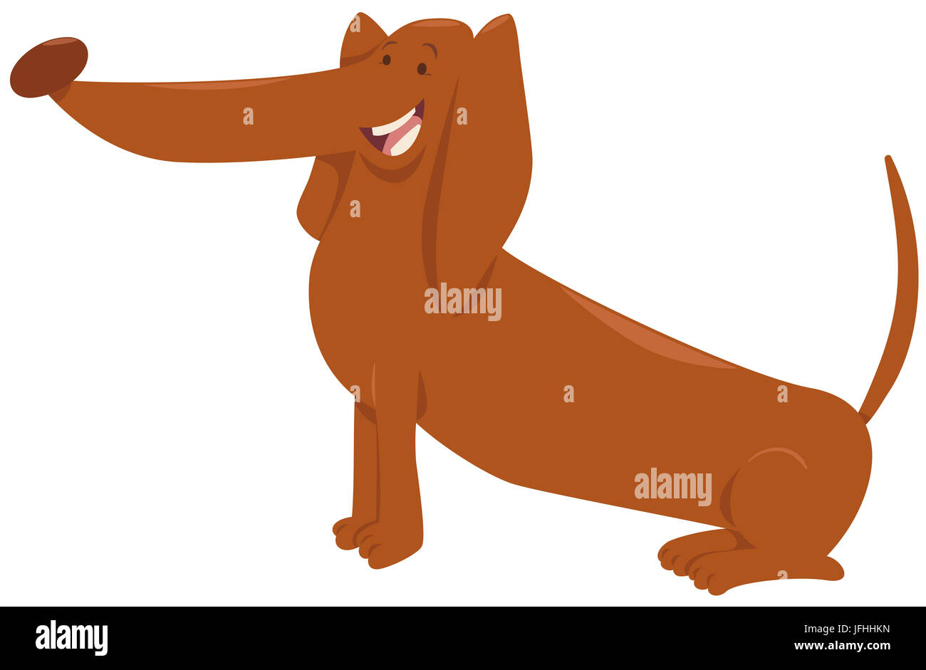 dachshund dog cartoon character Stock Photo - Alamy