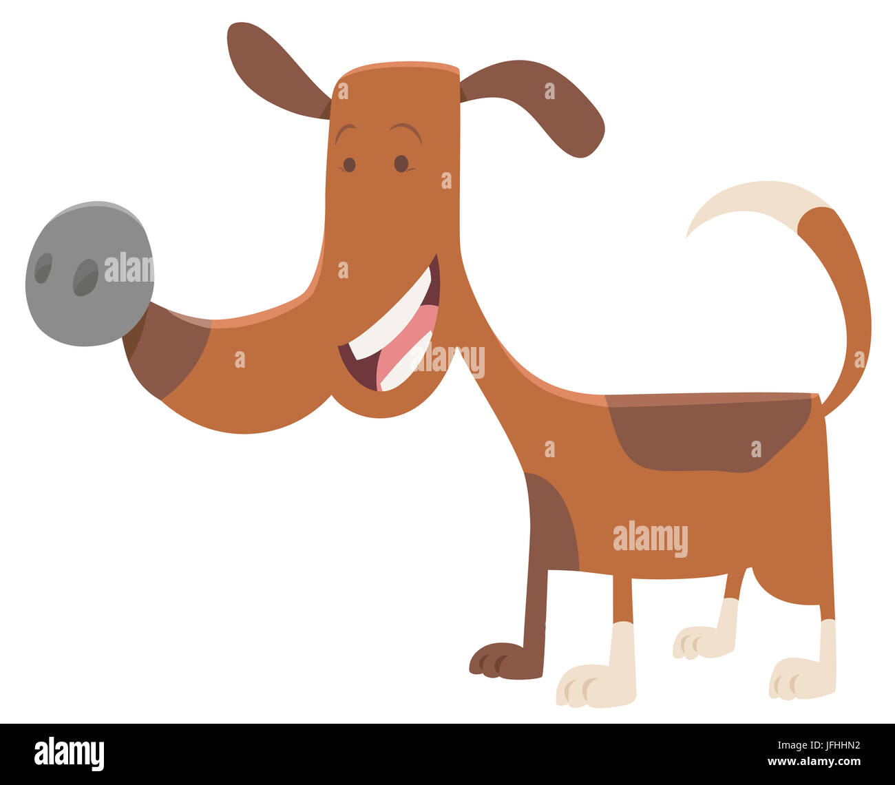 funny spotted dog cartoon Stock Photo - Alamy