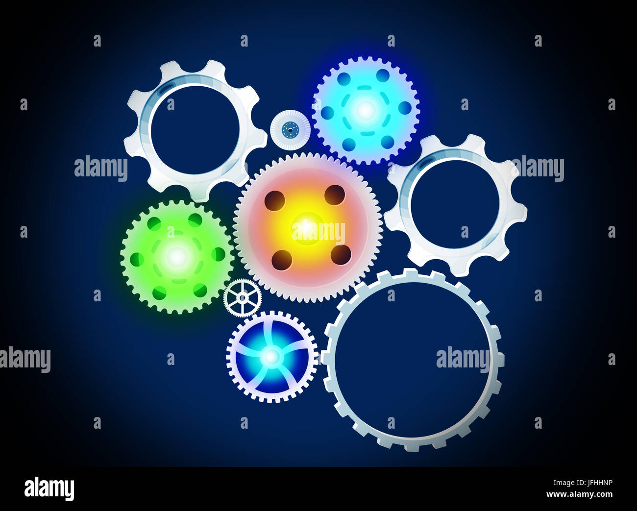 Icon gears hi-res stock photography and images - Alamy