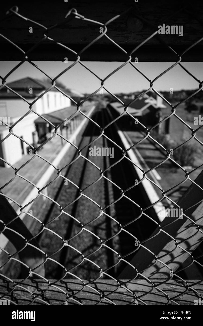 Yass Train Station Crossover Bridge Stock Photo - Alamy