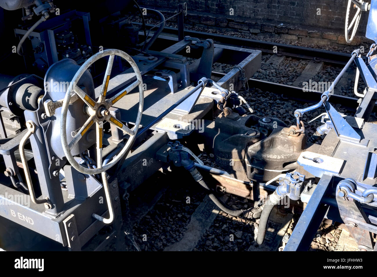 Yass Train Carriage Connection Stock Photo - Alamy