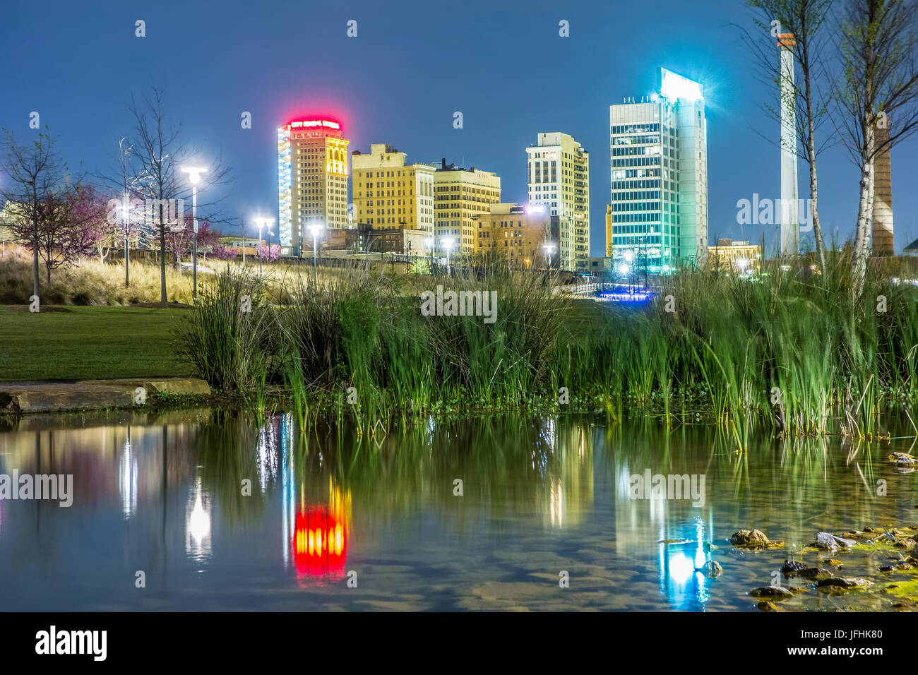 Birmingham Alabama City Skyline From High Resolution Stock Photography ...