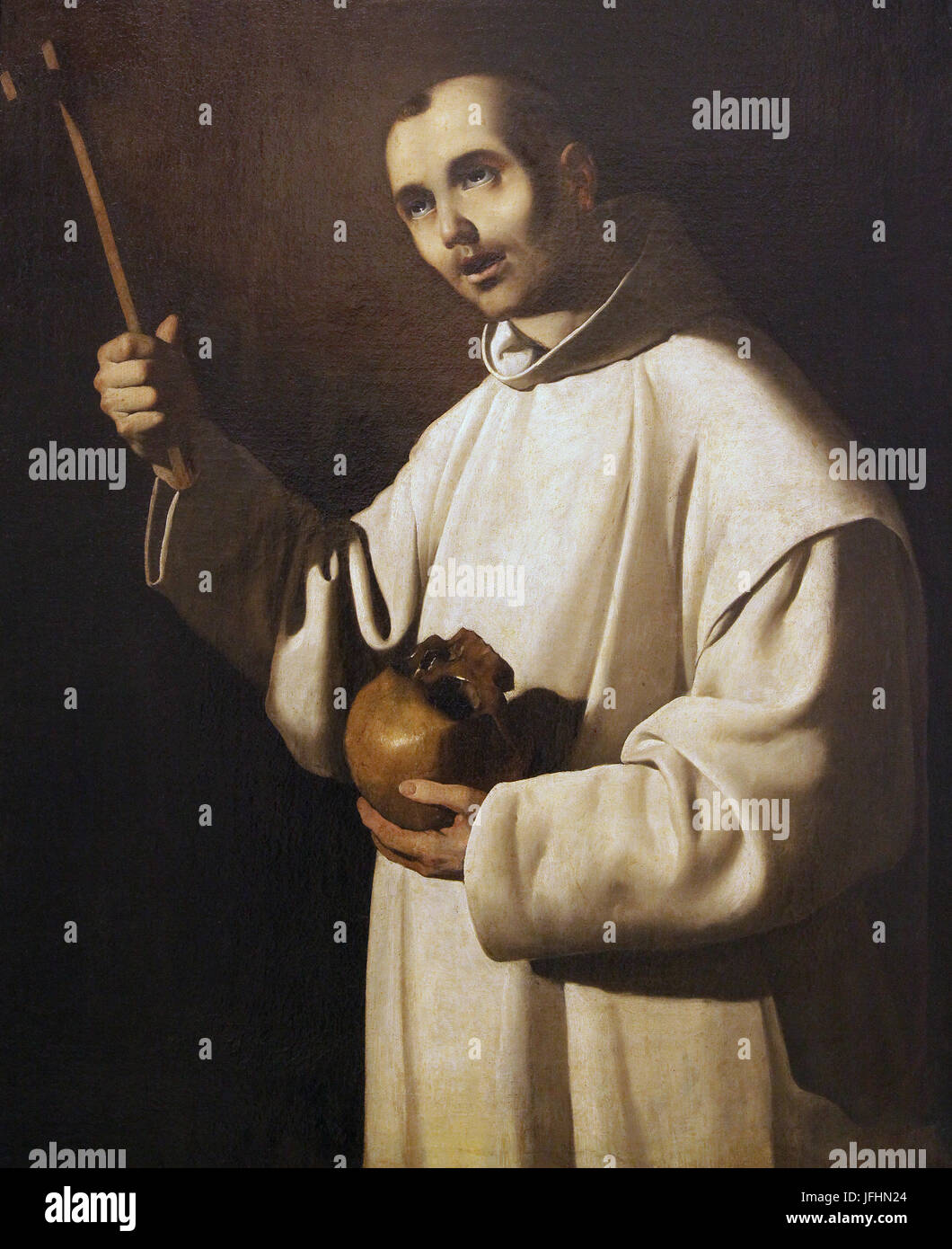 Saint Bruno San Bruno by Francisco de Zurbaran 1598-1664 Stock Photo ...