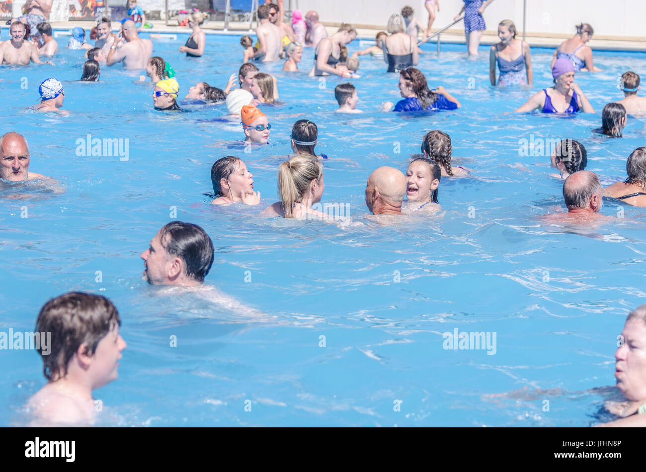 LIDO outdoor swimming pool Stock Photo - Alamy