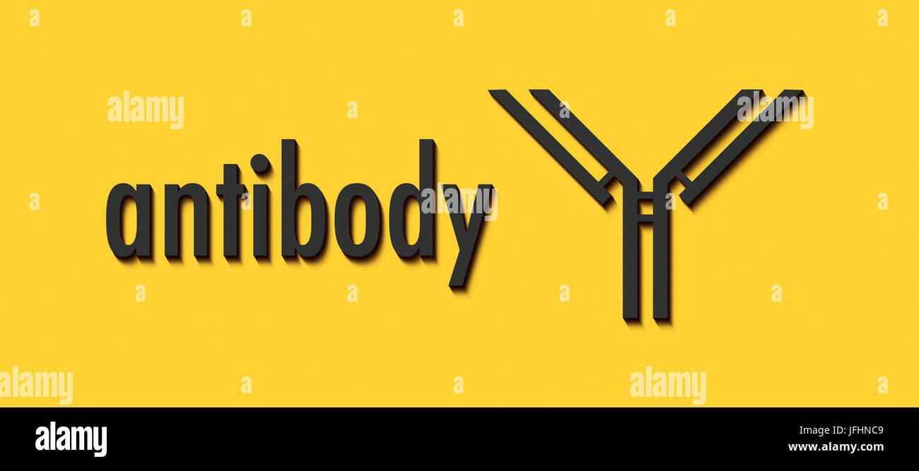 IgG antibody (immunoglobulin), flat icon style. Many biotech drugs are ...